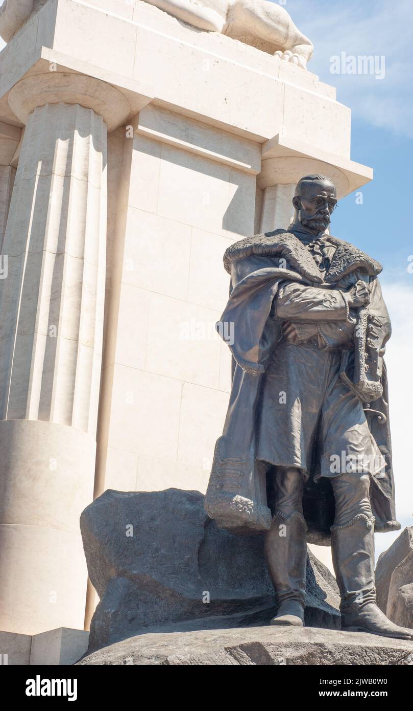 This is the Istvan Tisza statue near Parliament House in a park in ...