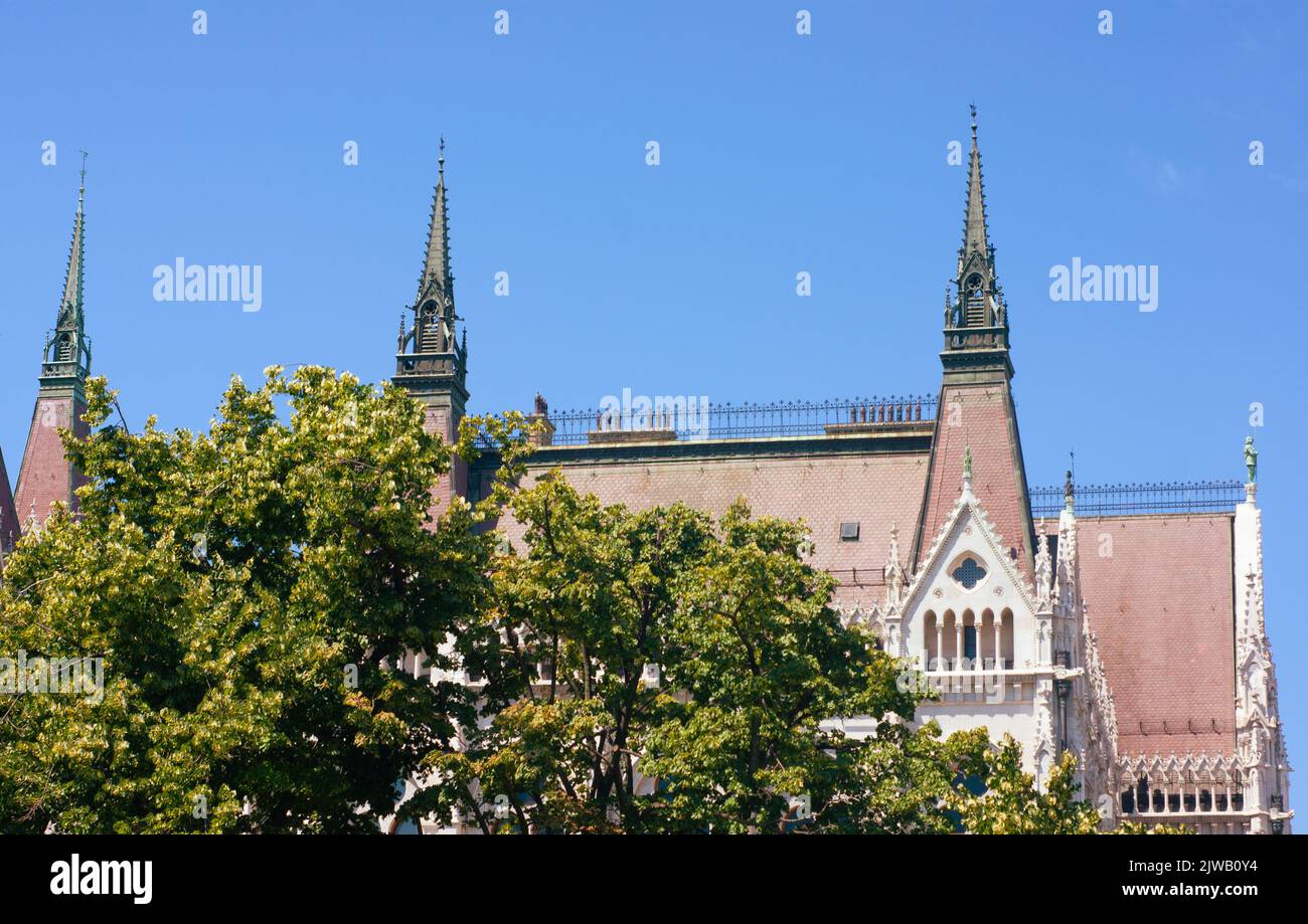 Three spires are visible on this section of the Parliament House in ...