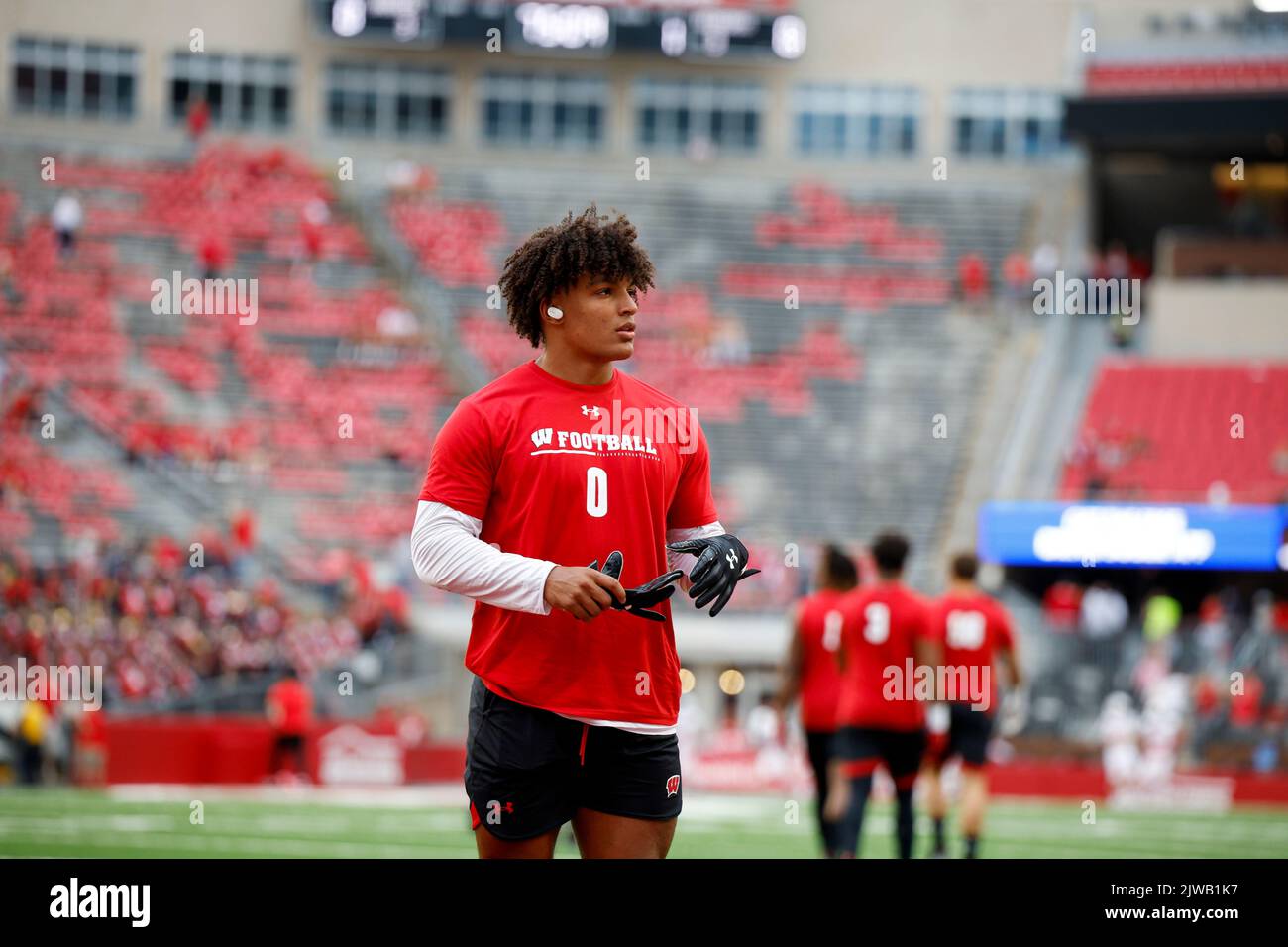 September 3, 2022: Wisconsin Badgers running back Braelon Allen (0 ...