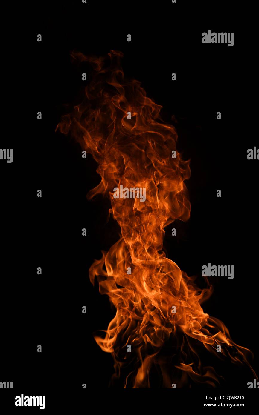 The fire, burning flame. Large burning flaming fire Stock Photo - Alamy