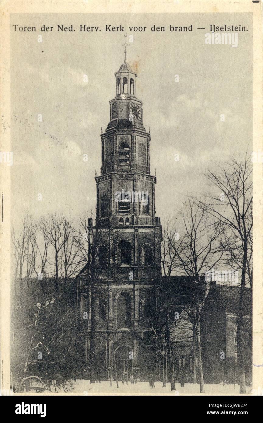 Tower of the Ned. Herv. Church for the Brand - IJselstein. "Recto, b ...