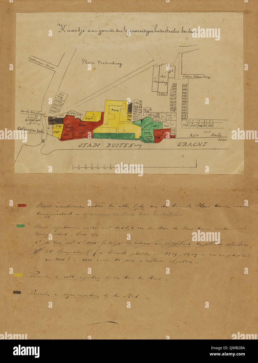 Card indicating the present cadastral rays Stock Photo - Alamy