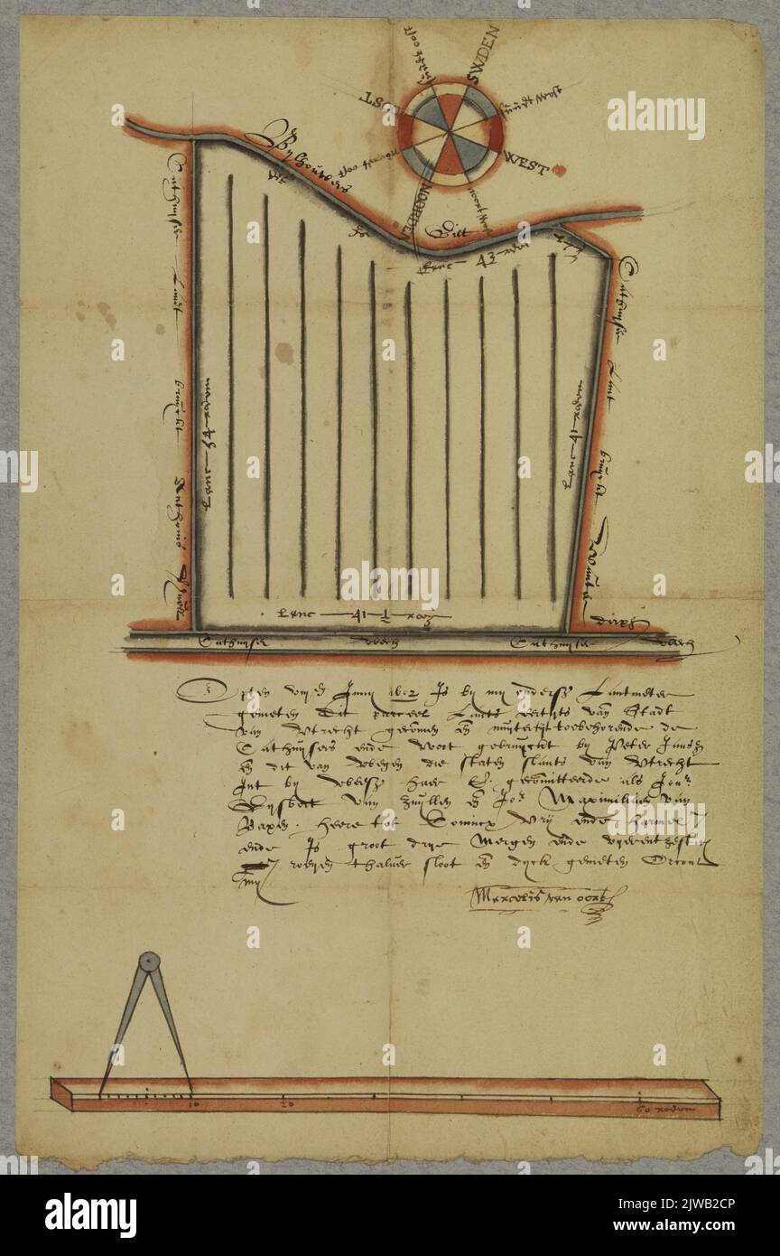 Map of a plot of arable land, located south of the Karthuizerweg in ...