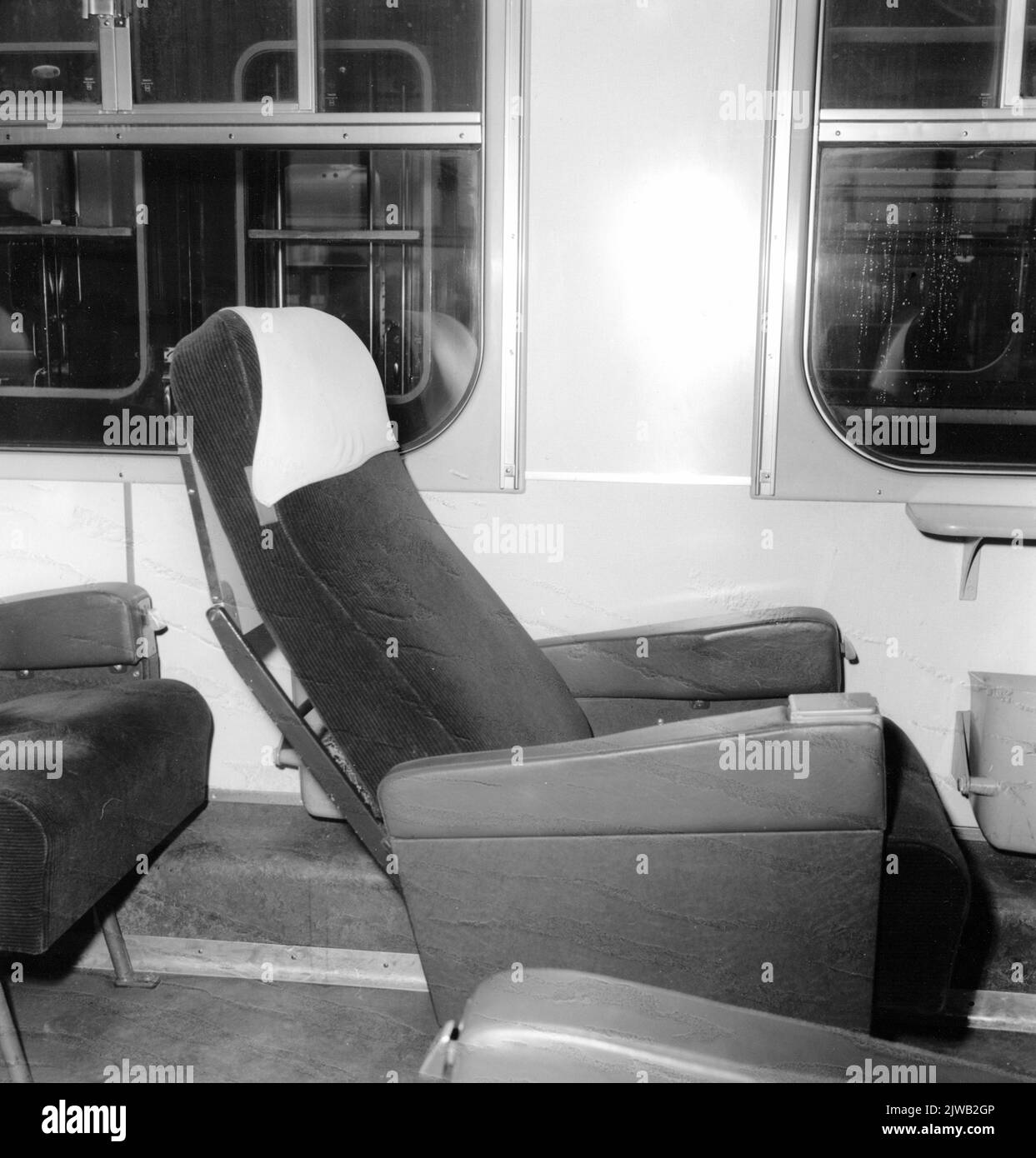 Interior of the Electric train set no. 1970 (Mat. 1954, plan P) of the ...