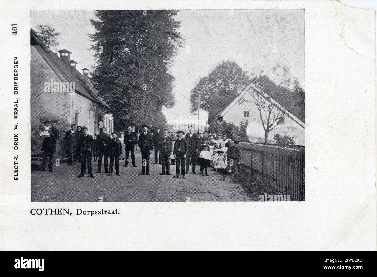 View in the Dorpsstraat in Cothen Stock Photo - Alamy