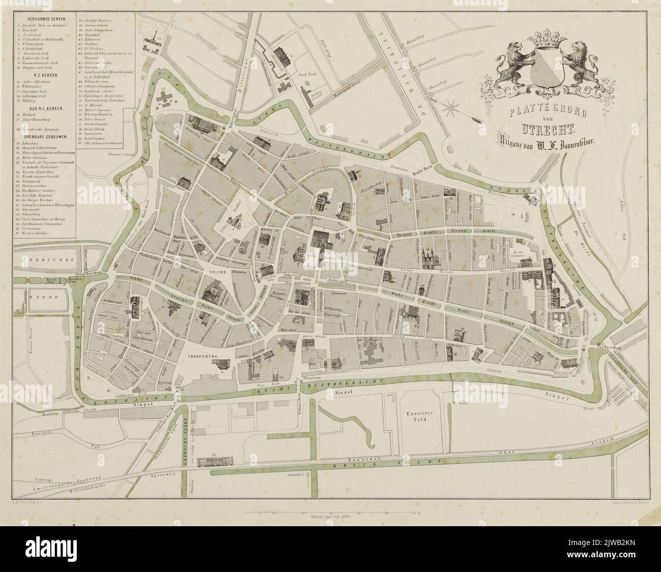 Map of Utrecht Stock Photo - Alamy