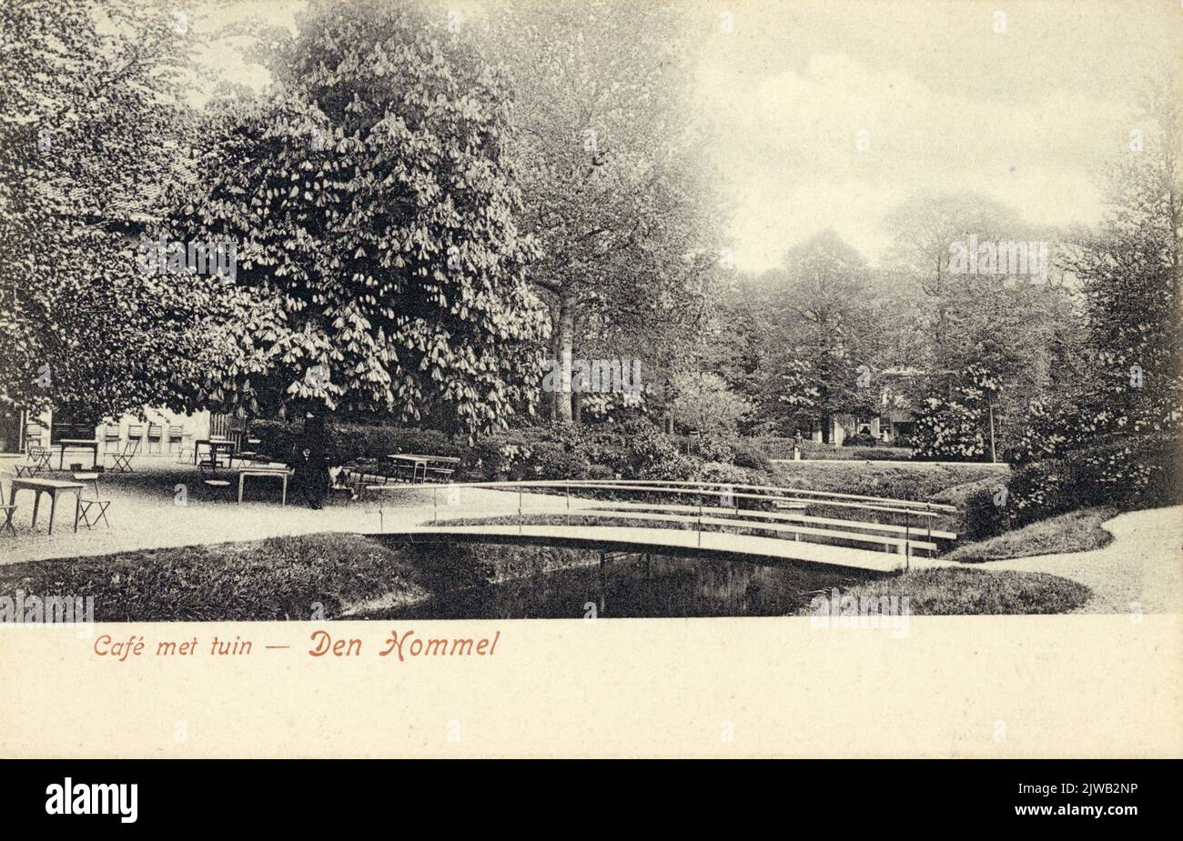 View in the garden of the Hotel-Café-Restaurant Den Hommel ...