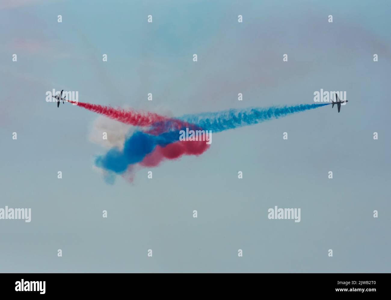 The Red Arrows display at Blackpool Air Show, August 13th 2022 Stock ...