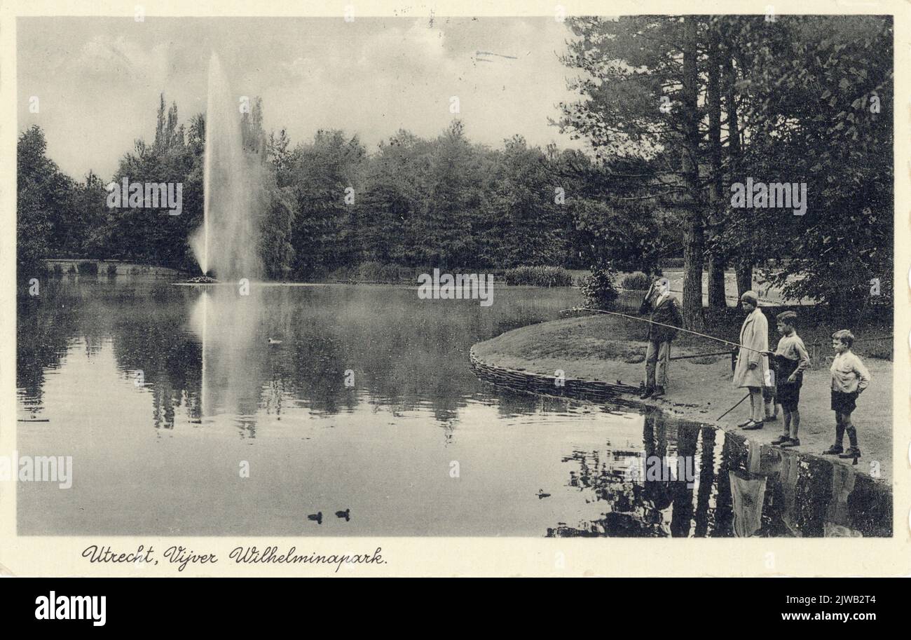 View in the Wilhelminapark in Utrecht Stock Photo - Alamy