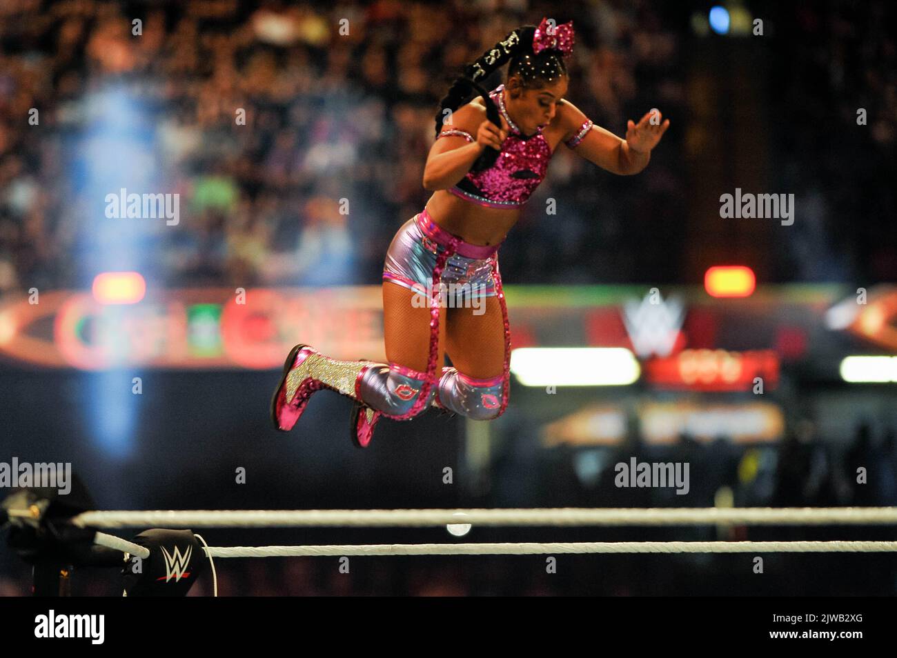 September 3, 2022: Bianca Bel-Air during WWE Clash at the Castle ...