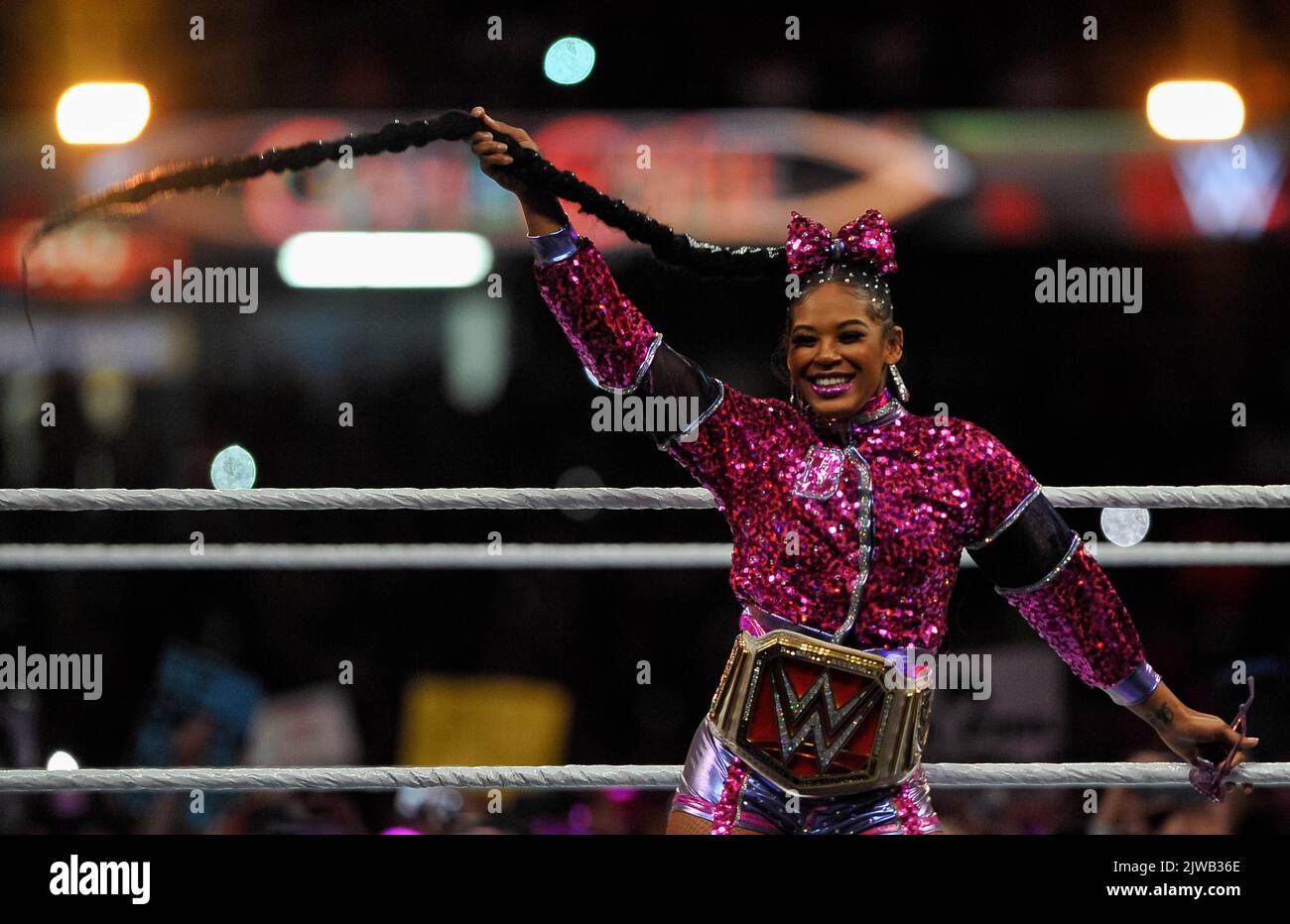 September 3, 2022: Bianca Bel-Air during WWE Clash at the Castle ...