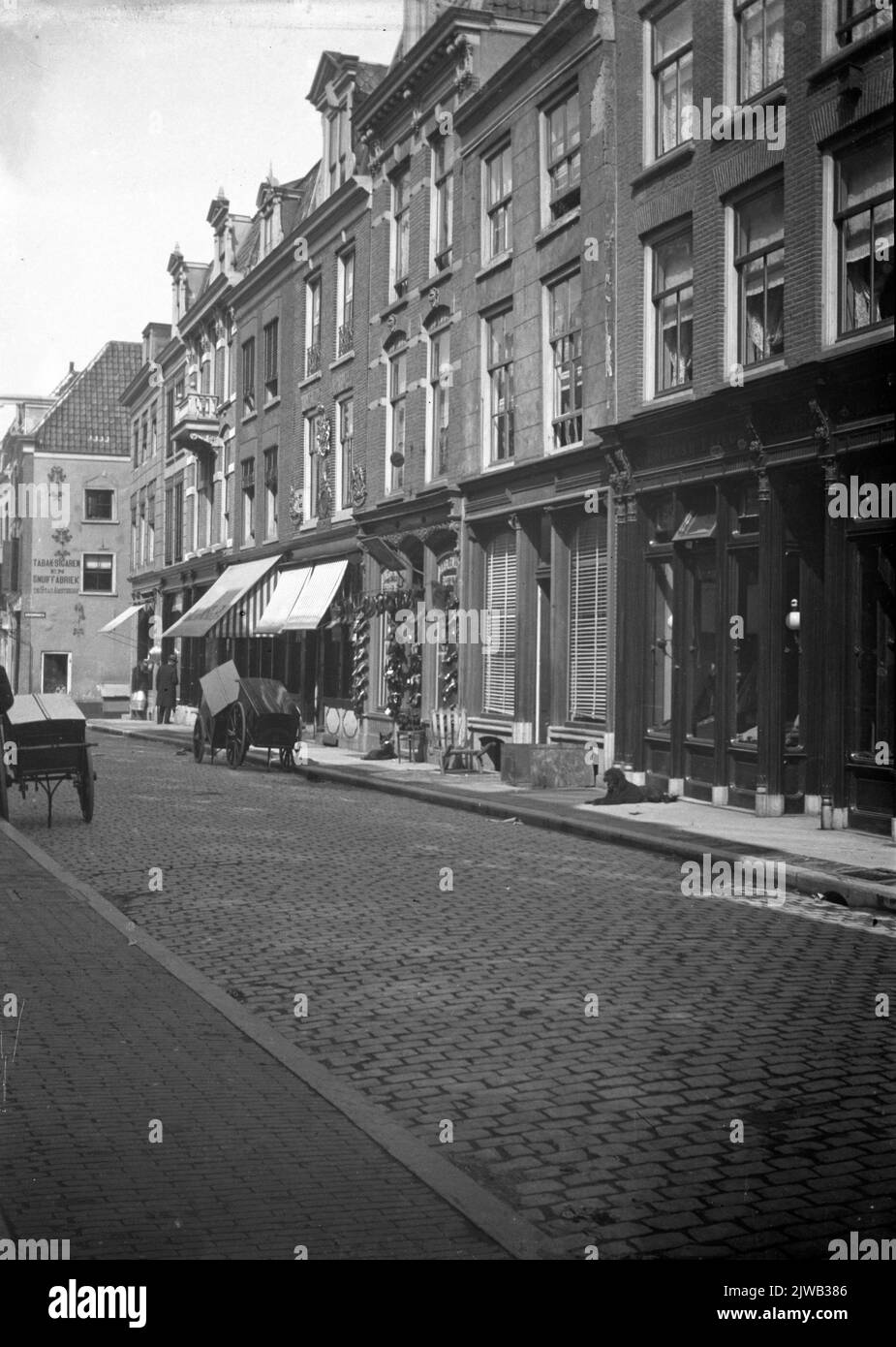 View of the eastern street wall of the Schoutenstraat in Utrecht from ...