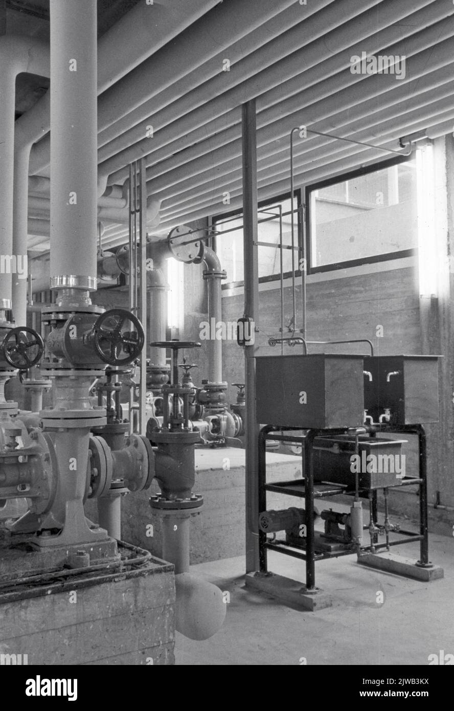 Interior of the Den Hommel swimming pool (Kennedylaan 5) in Utrecht ...