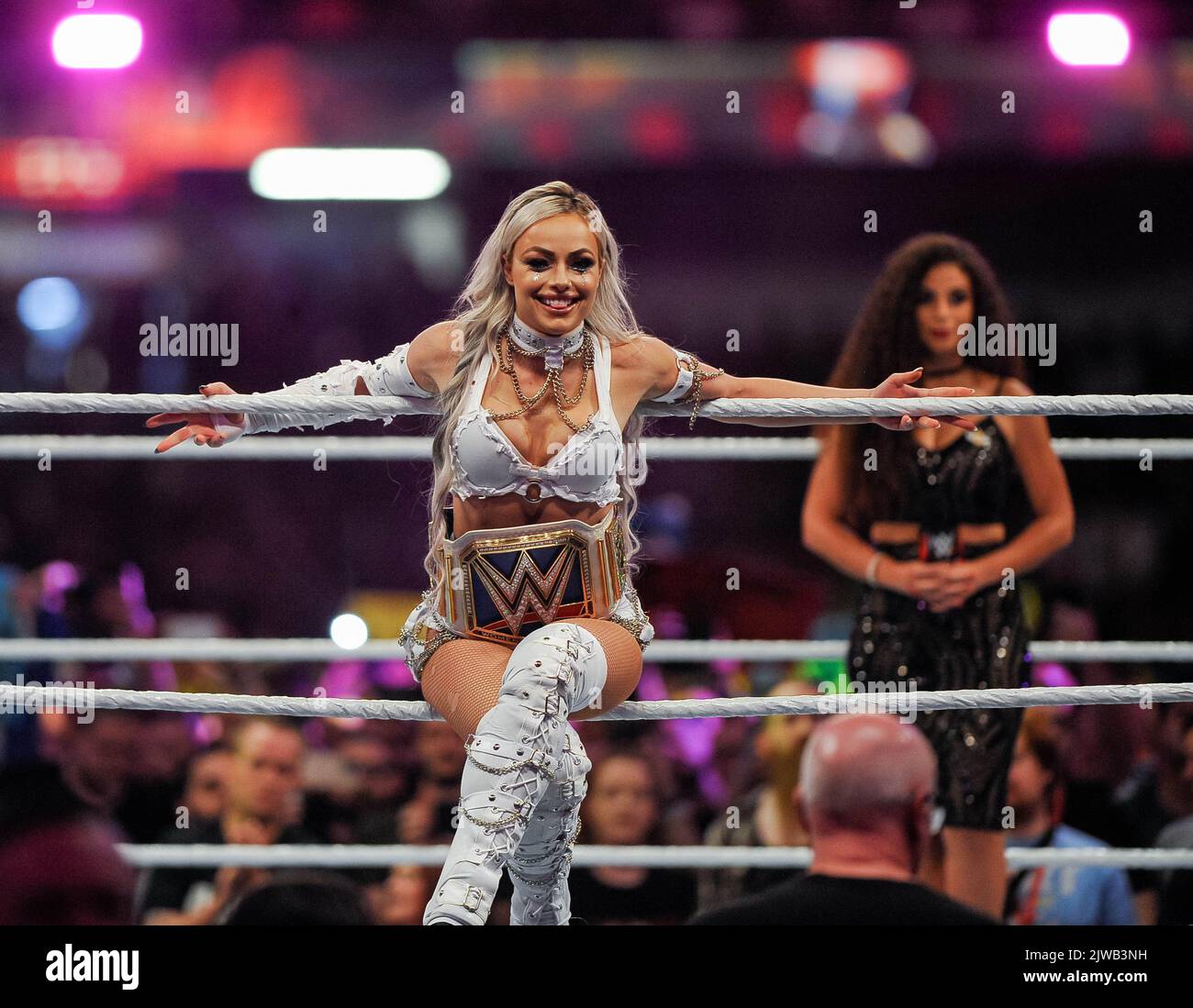 September 3, 2022: Liz Morgan during WWE Clash at the Castle, Cardiff ...