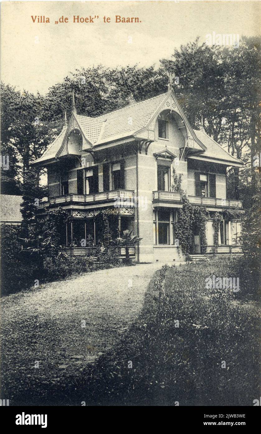 View on the front and left side of the house the corner in Baarn Stock Photo - Alamy