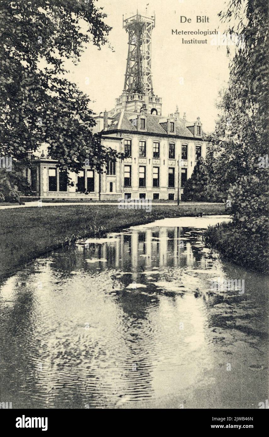 View on the right side of the main building with the observation tower ...