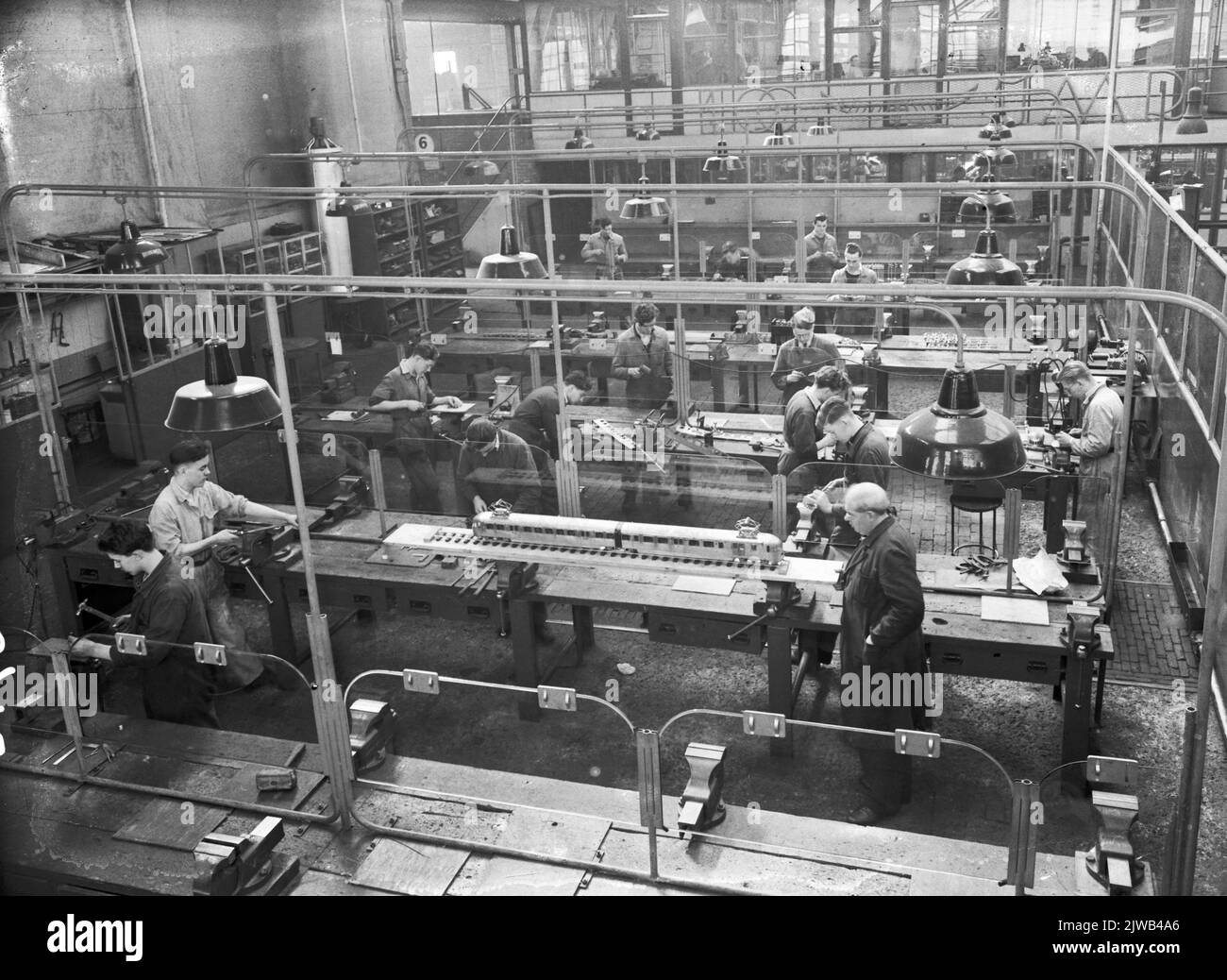 Image of making miniature models for the railway model in Madurodam by ...