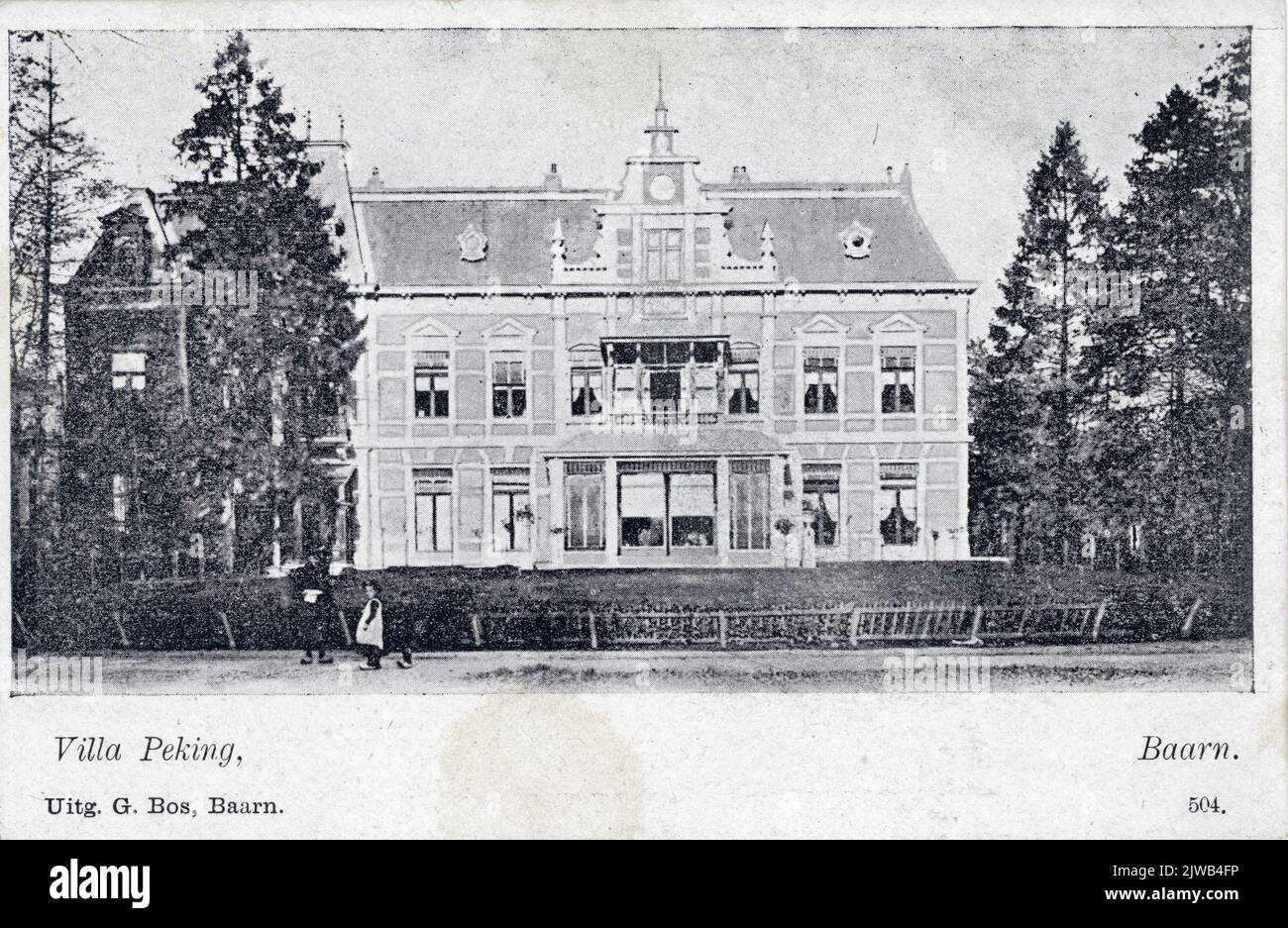 View on the front of the Beijing house in Baarn from the south Stock Photo - Alamy