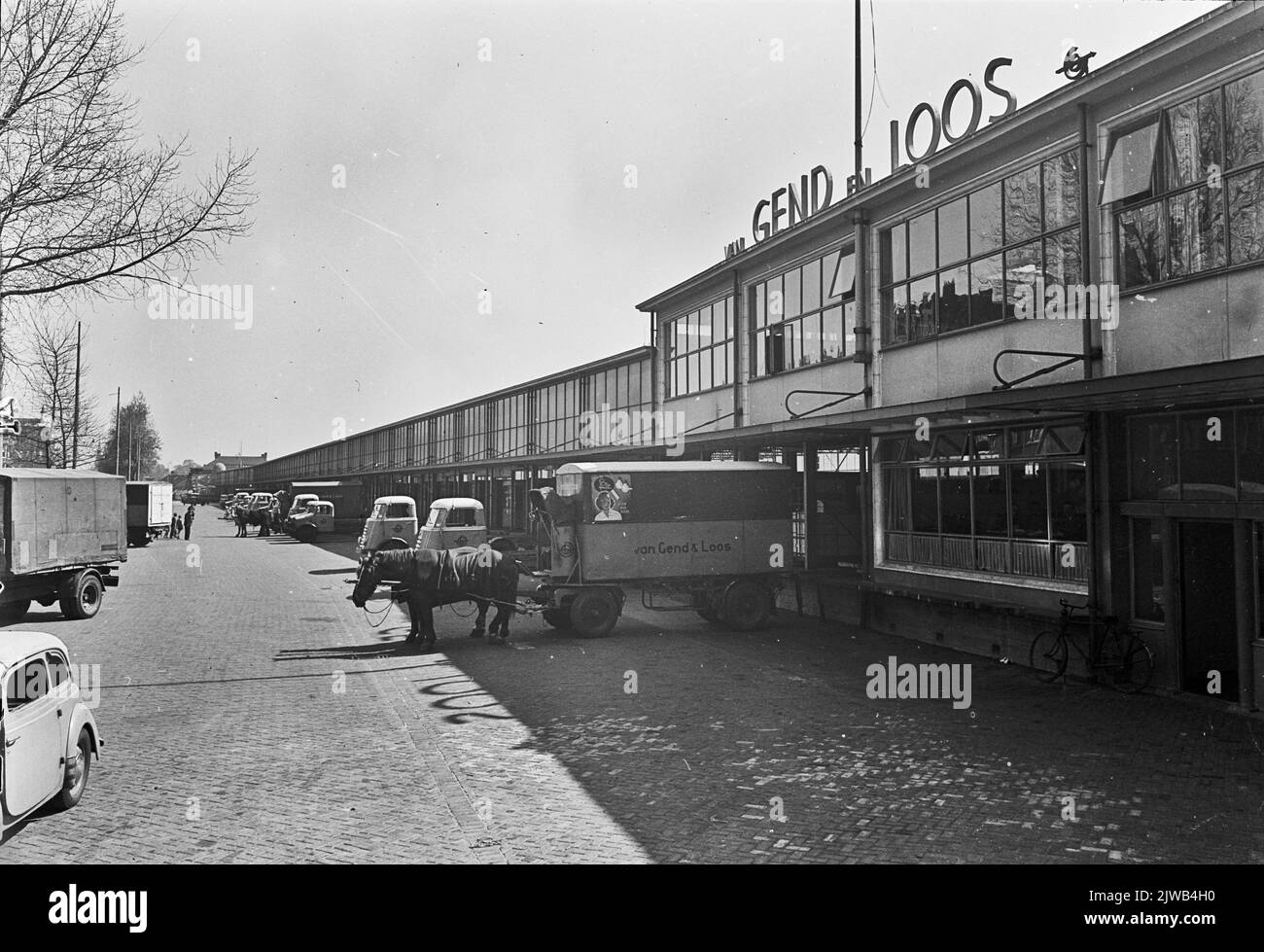 View of the goods shed Rotterdam Westzeedijk (RMO, right Maasoever) by ...