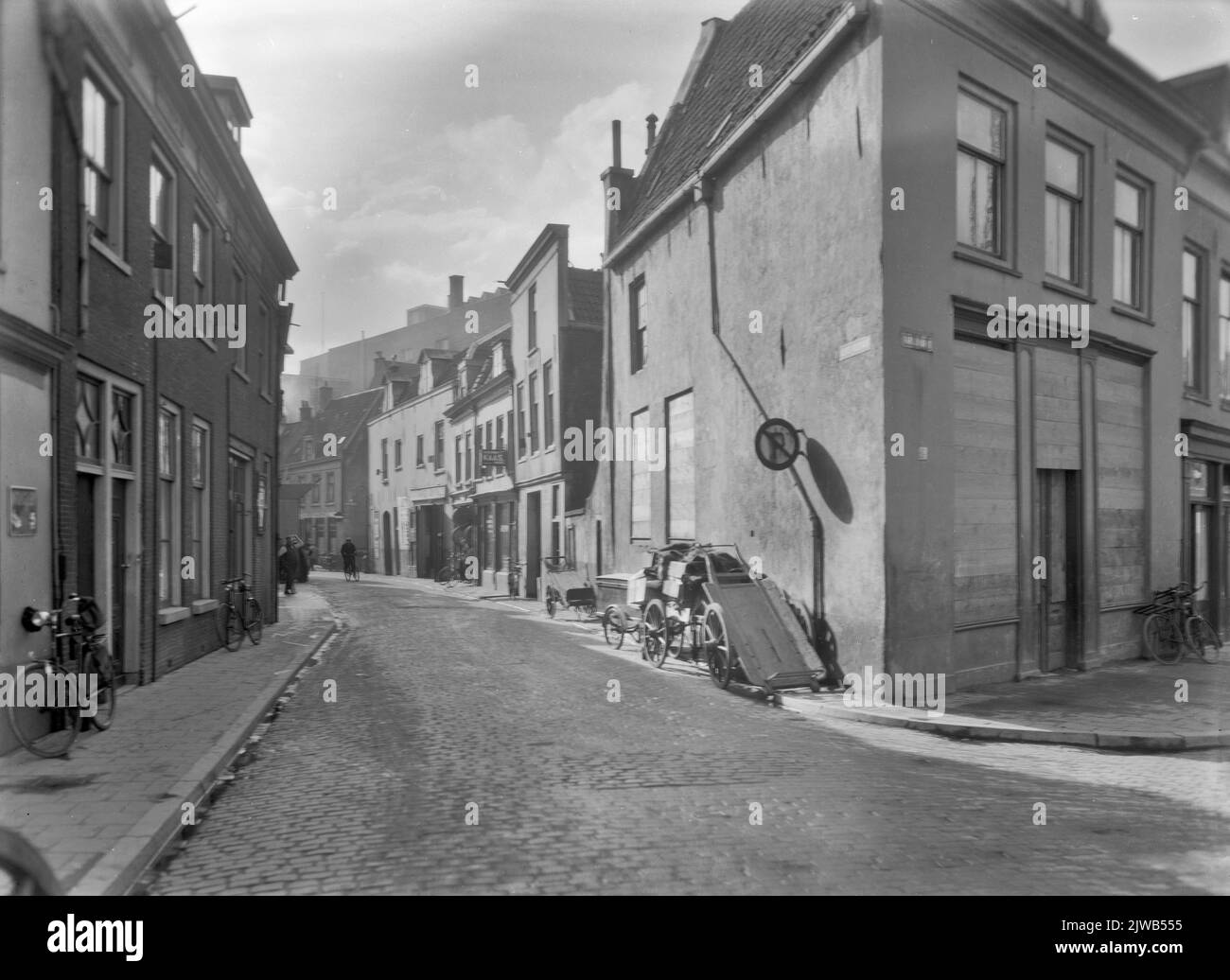 Face in the Korte Viestraat in Utrecht, from the north, from the corner ...