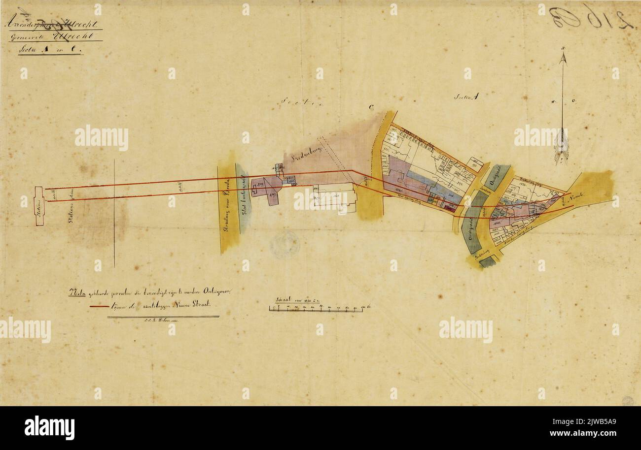 District Utrecht/ Municipality of Utrecht/ Section A and C Stock Photo ...