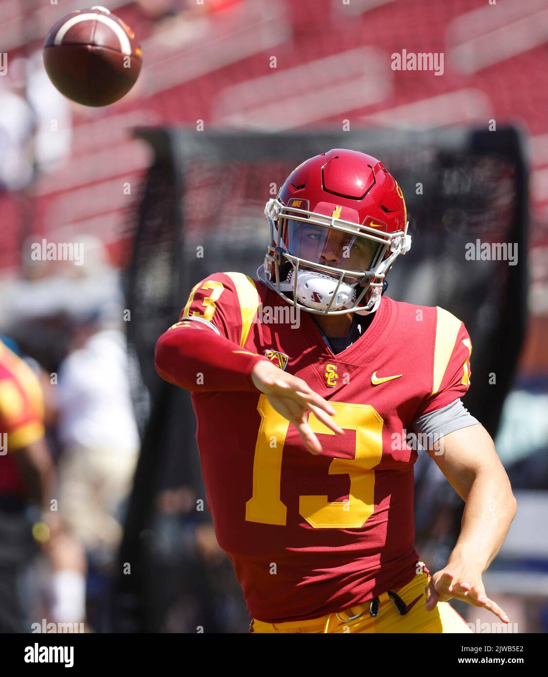 September 03, 2022 USC Trojans quarterback Caleb Williams #13 in action ...