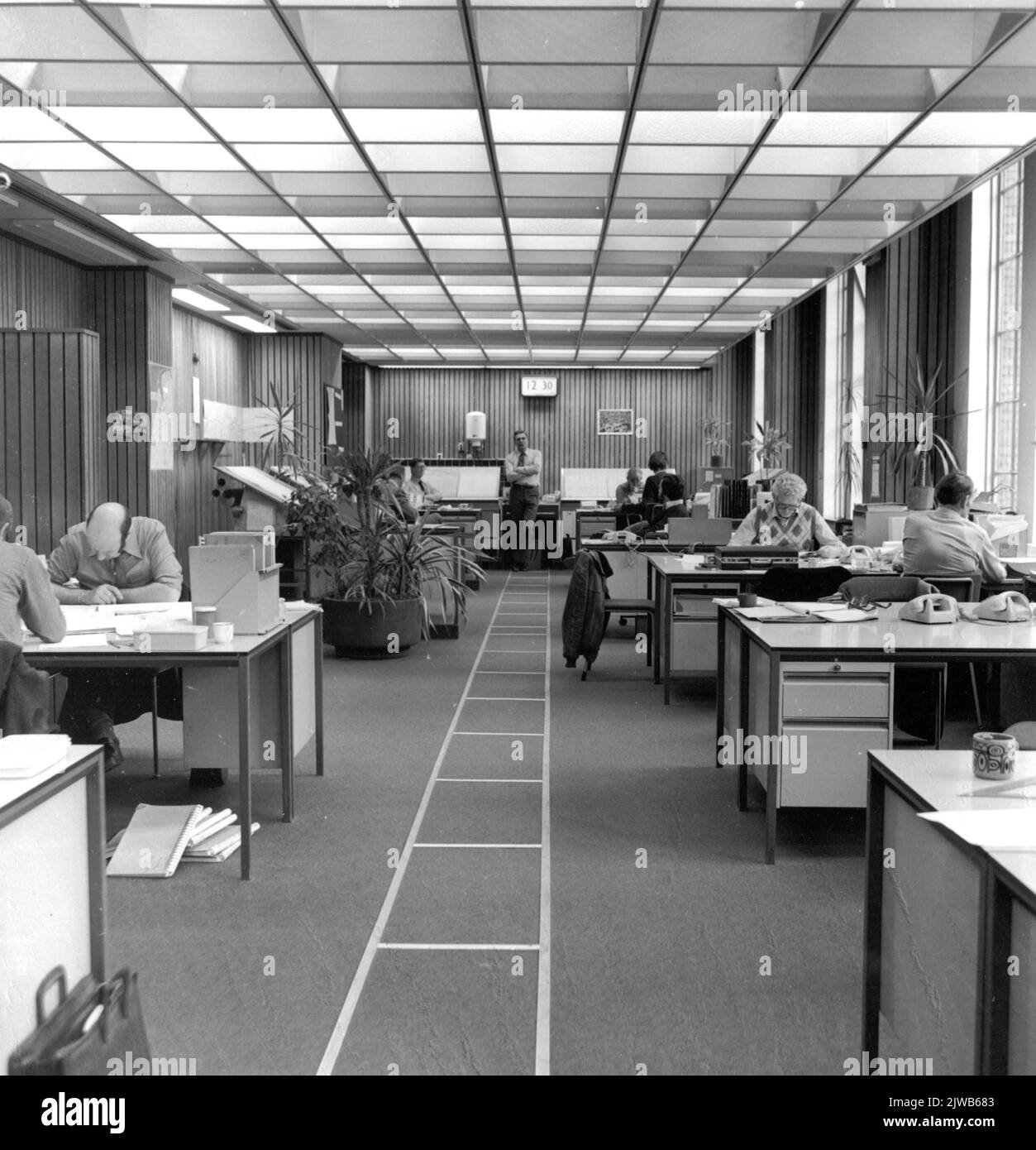 Interior of the 3rd Administration Building (HGB III) of the N.S ...