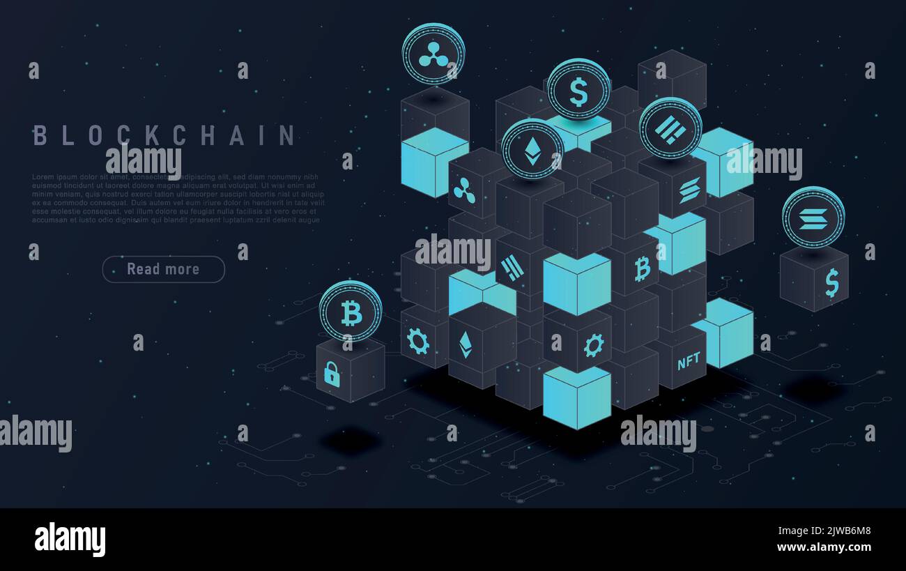 Blockchain technology concept Stock Vector Image & Art - Alamy