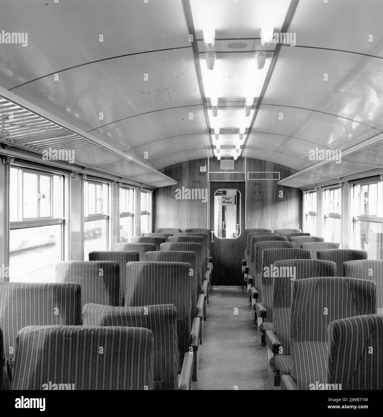 Interior of the Electric train set no. 1970 (Mat. 1954, Plan P) of the ...