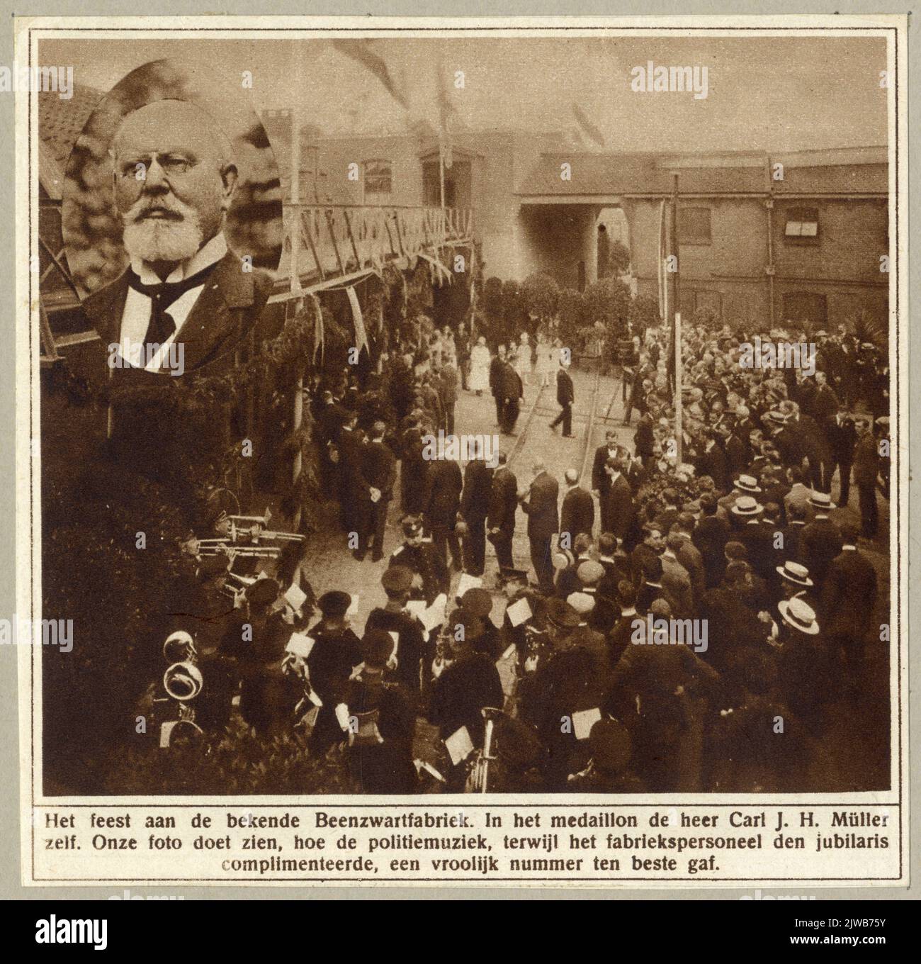 The party on the famous leg black factory. In the Mdeillon Mr. Carl J.H ...