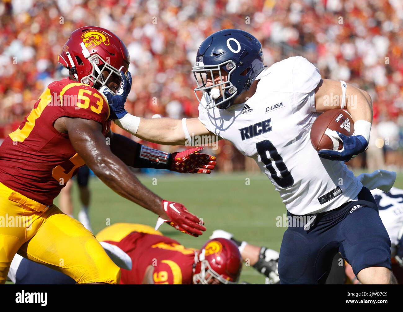 September 03, 2022 Rice Owls running back Dean Connors #0 carries the ...