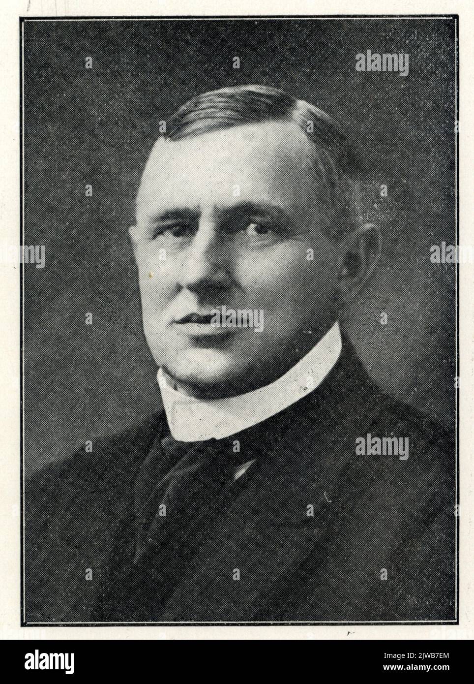 Portrait of Rev. B. BATELAAN, born 1878, pastor at the Reformed ...