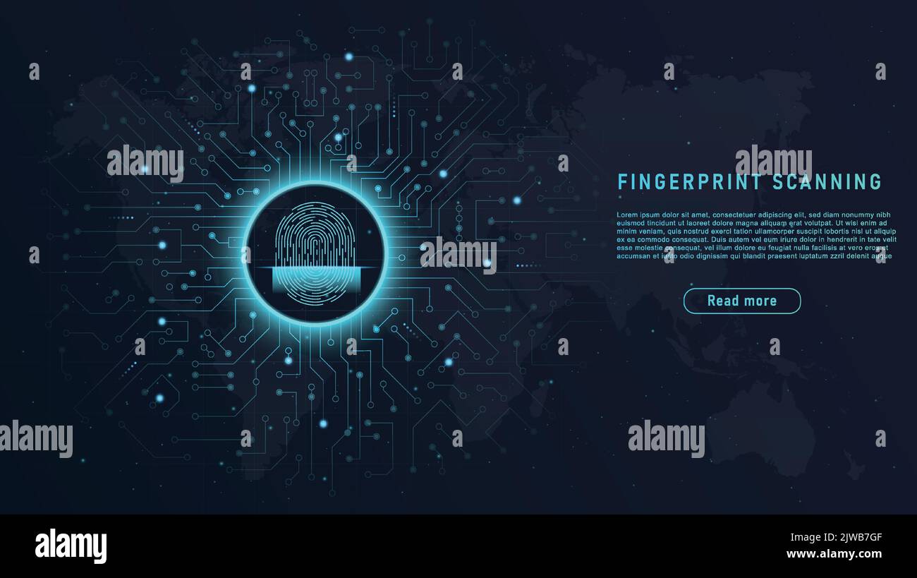 Finger print scanning on Stock Vector Images - Alamy