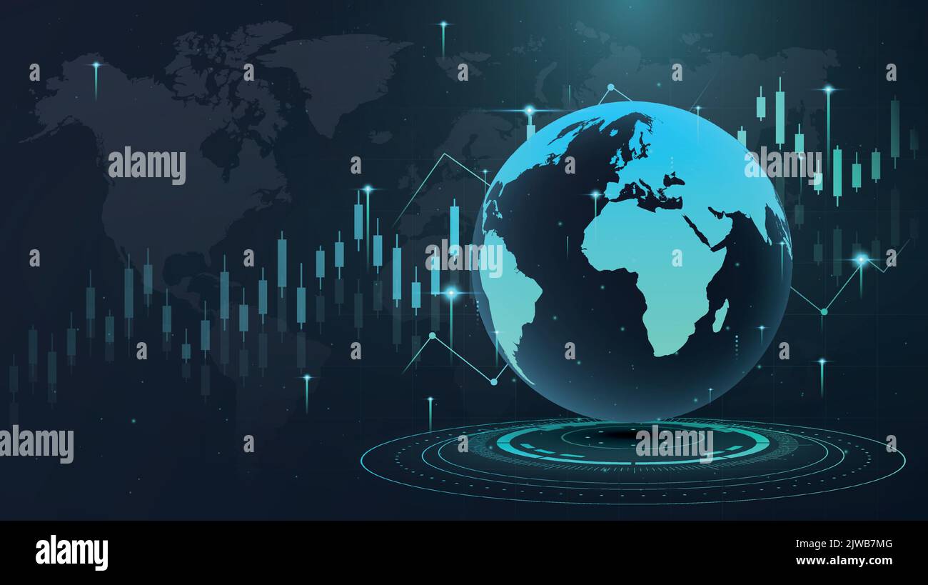 Digital finance concept concept background background technology earth ...