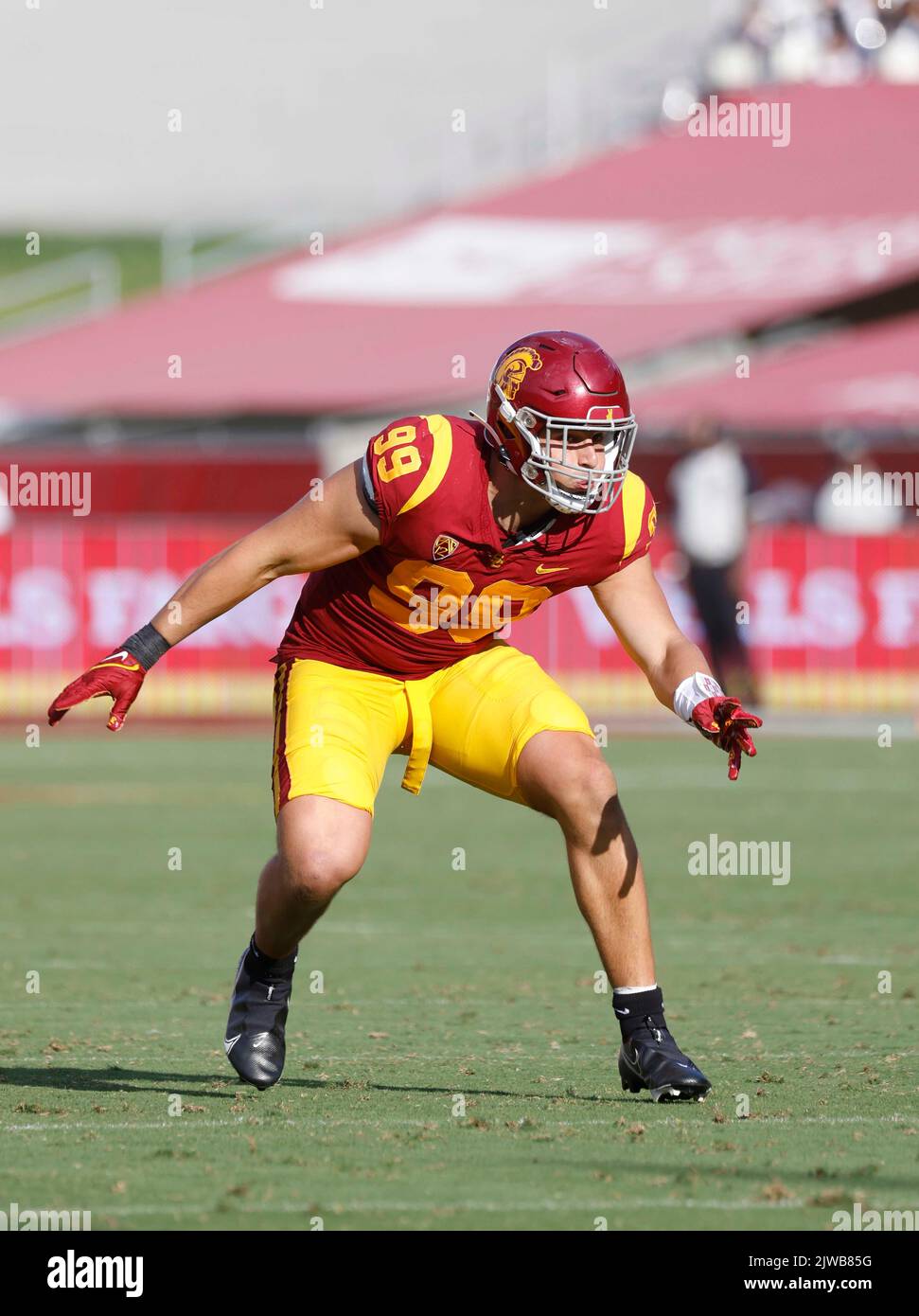 September 03, 2022 USC Trojans defensive lineman Nick Figueroa #99 in ...