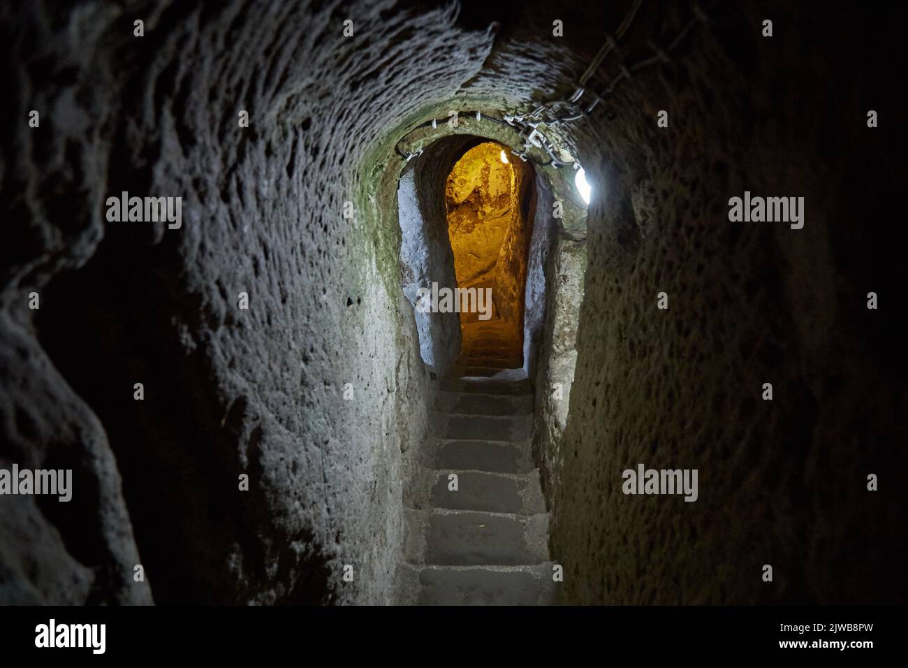 Turkey caves underground city hi-res stock photography and images - Alamy