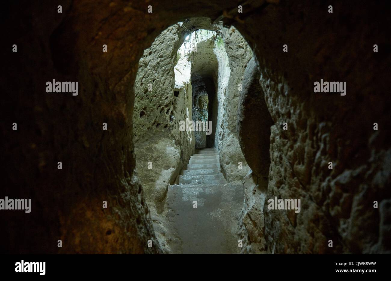 Cappadocia's Underground City of Derinkuyu Stock Photo - Alamy