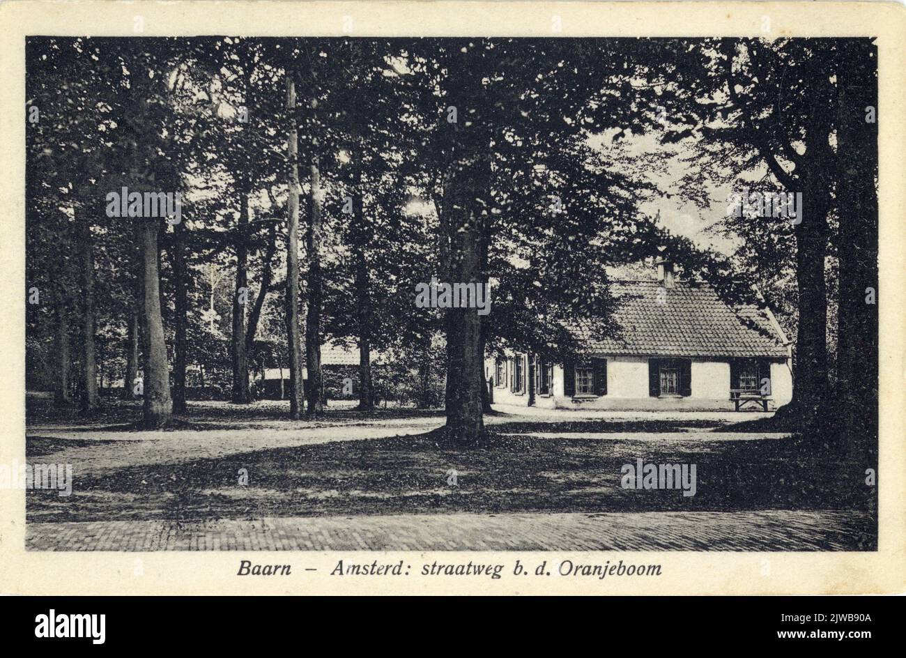 View of the Oranjeboom house along the Amsterdamsestraatweg in Baarn ...