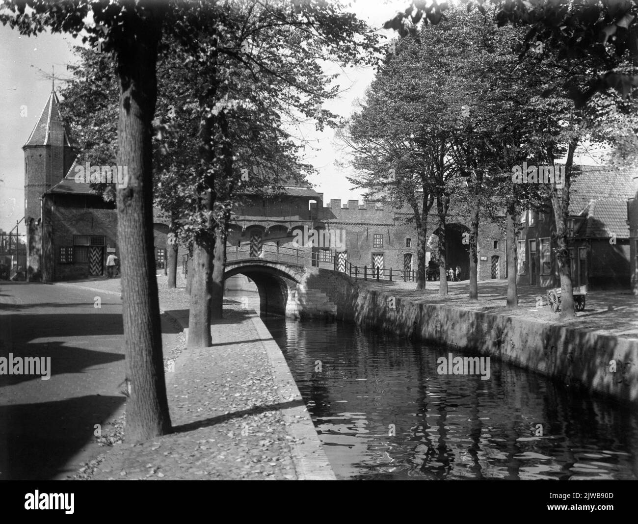View of the Spui and the Koppelpoort in Amersfoort, with the small Spui ...