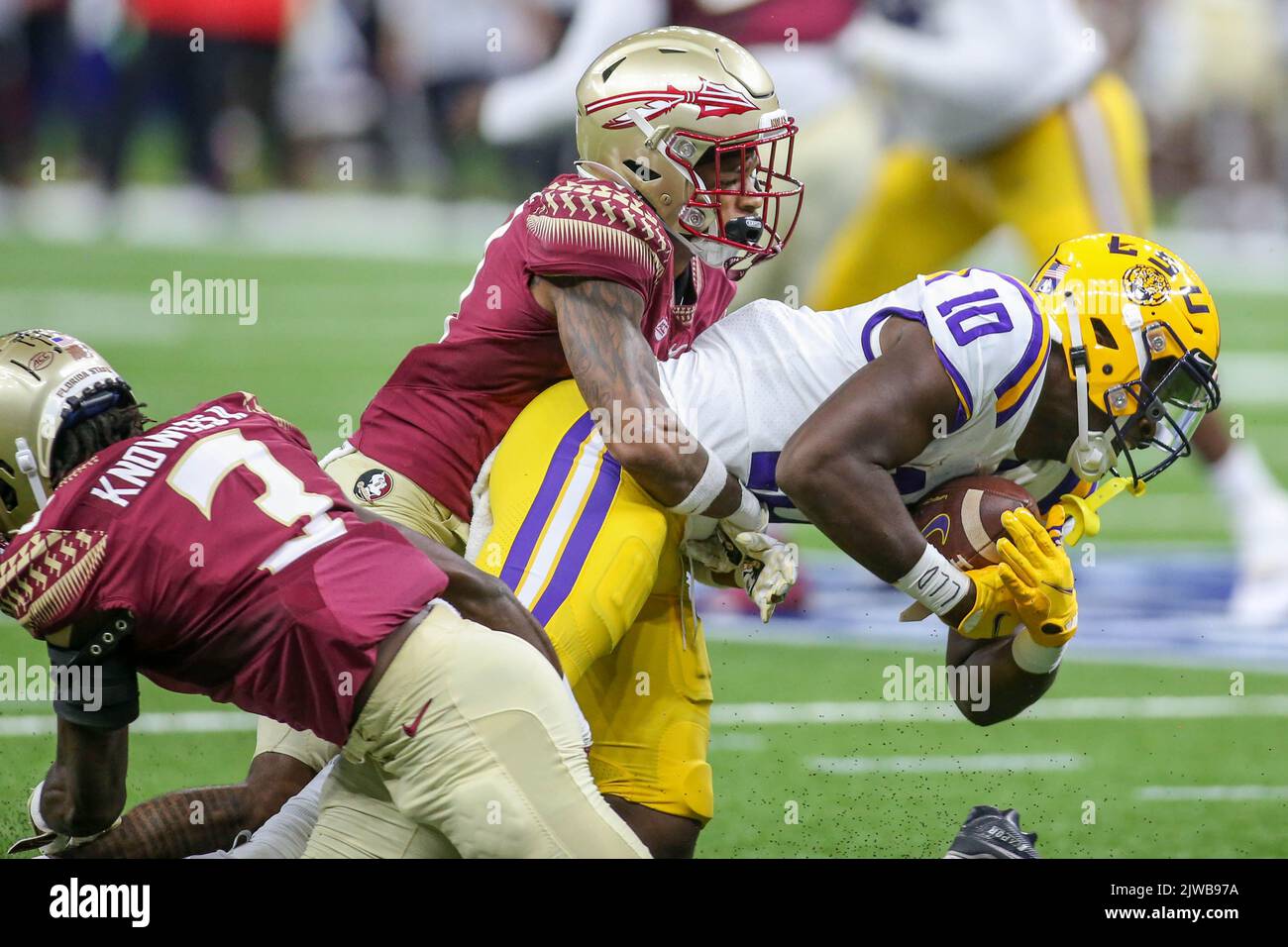 New Orleans, USA. September 4, 2022: Florida St. defensive back Greedy ...