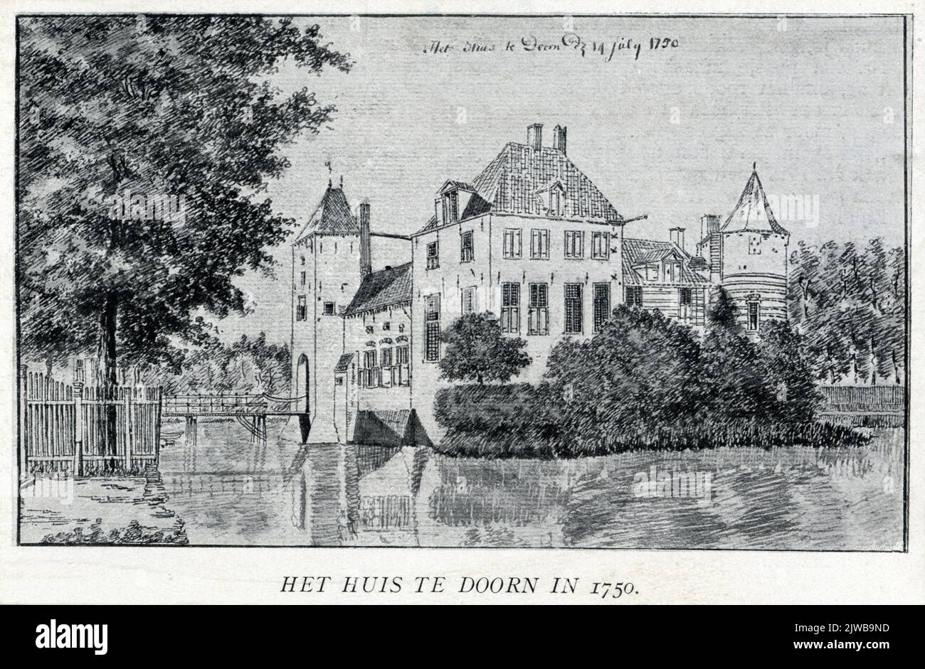 The house in Doorn in 1750 Stock Photo - Alamy