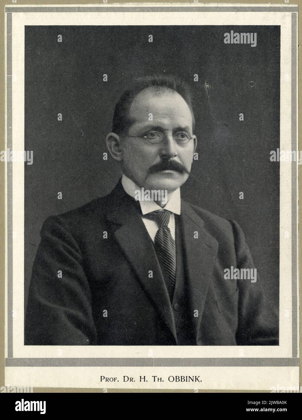 PROF. DR. H. TH. OBBINK Stock Photo - Alamy