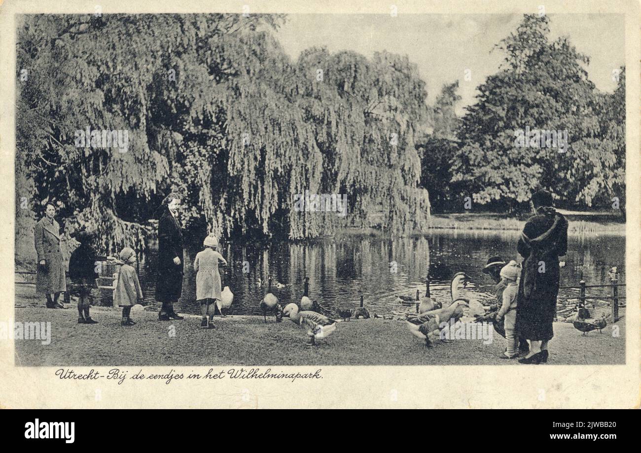 View in the Wilhelminapark in Utrecht Stock Photo - Alamy