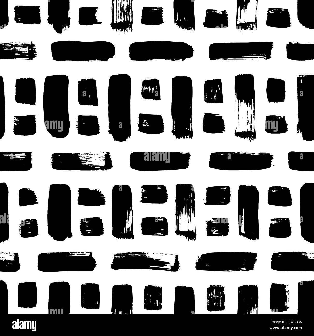 Hand drawn short brush strokes seamless pattern Stock Vector Image & Art - Alamy