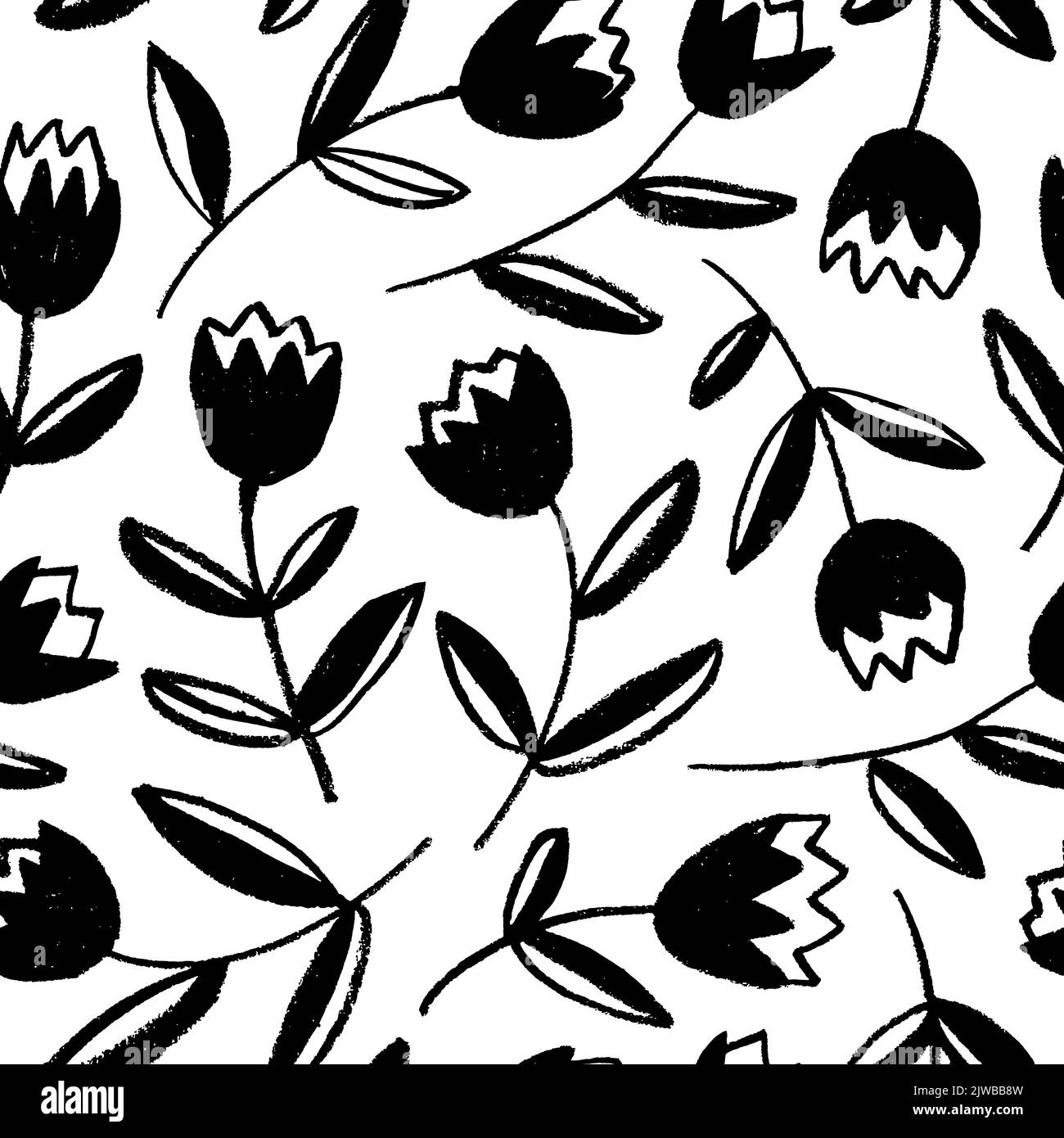 Vintage easter seamless background Black and White Stock Photos ...