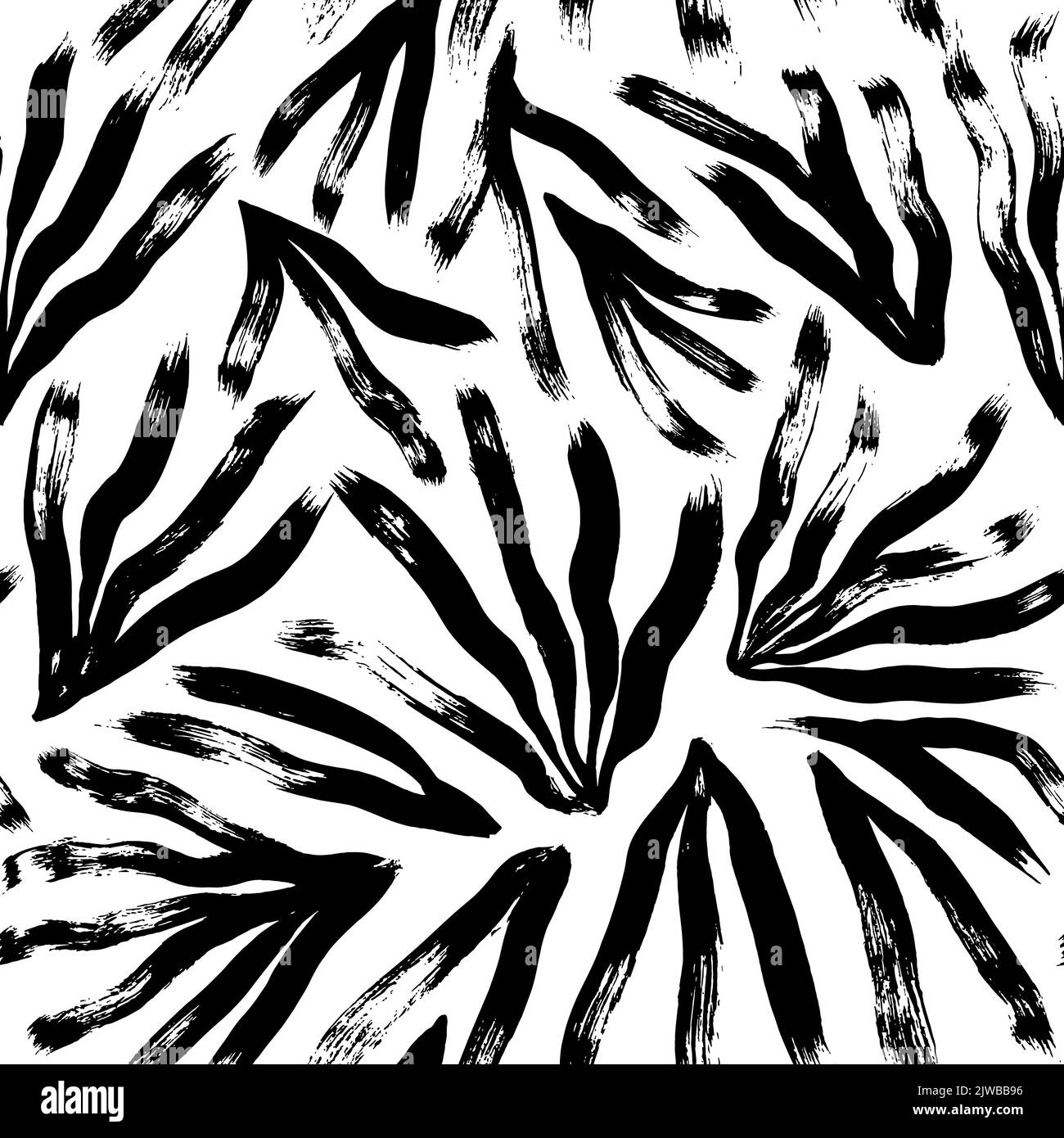 Hand drawn botanical seamless pattern with leaves Stock Vector Image & Art - Alamy