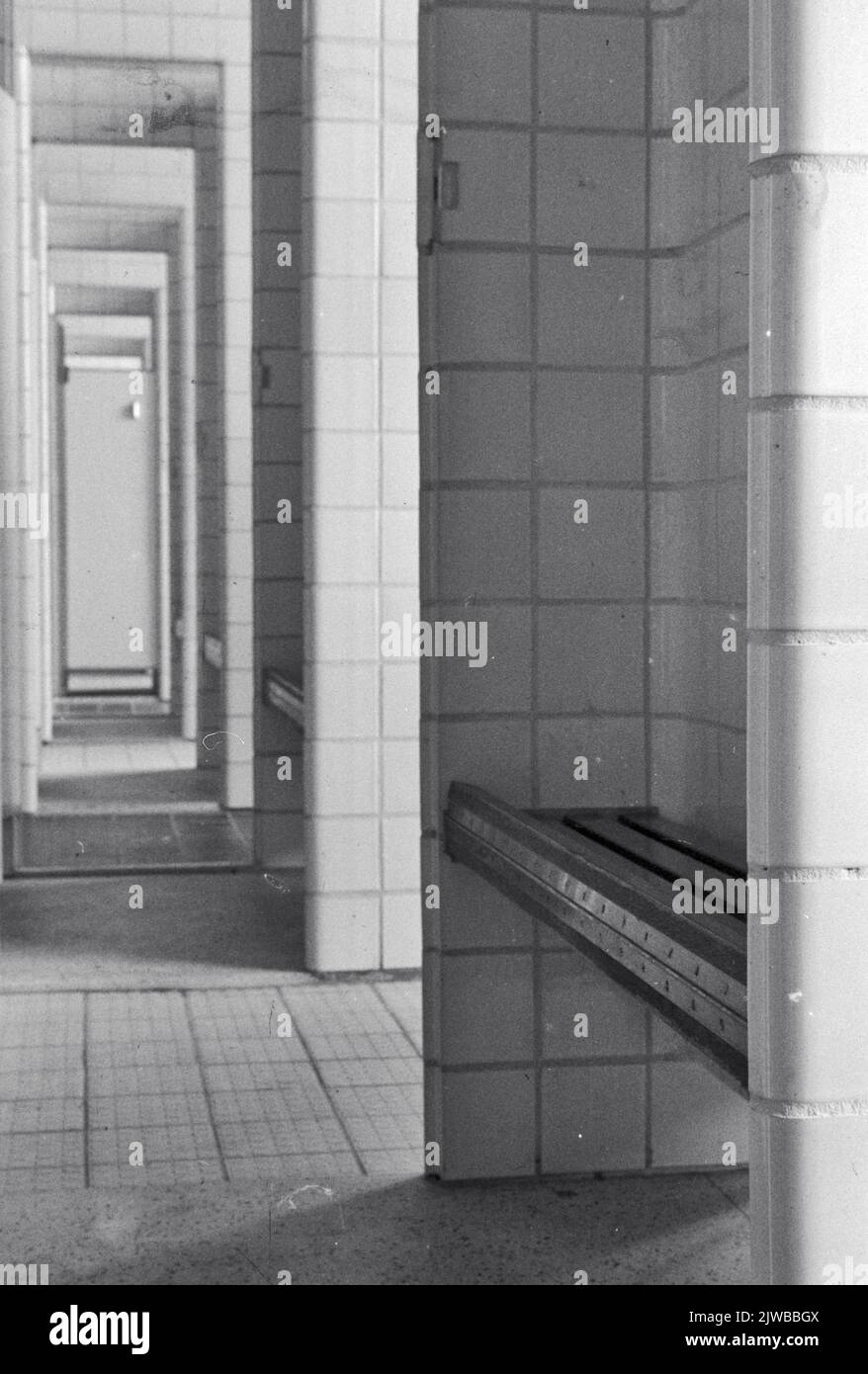 Interior of the den Hommel swimming pool (Kennedylaan 5) in Utrecht ...