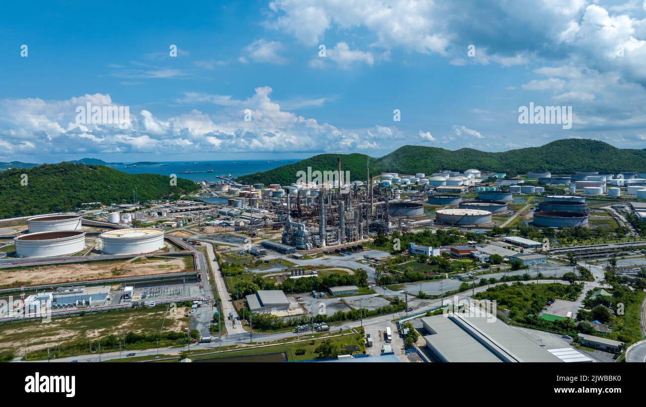 Oil Refinery Gas Chemical Equipment Prodiction import export Concept ...