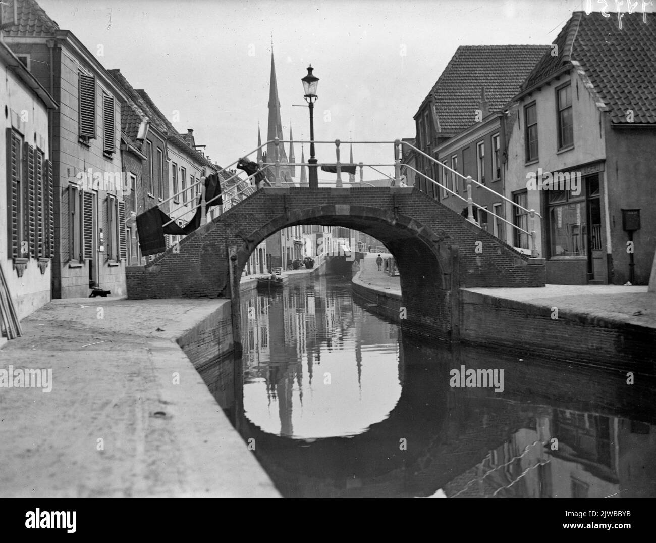 View of the Jansbrug over the Oude Rijn in Woerden.n.b. After the ...