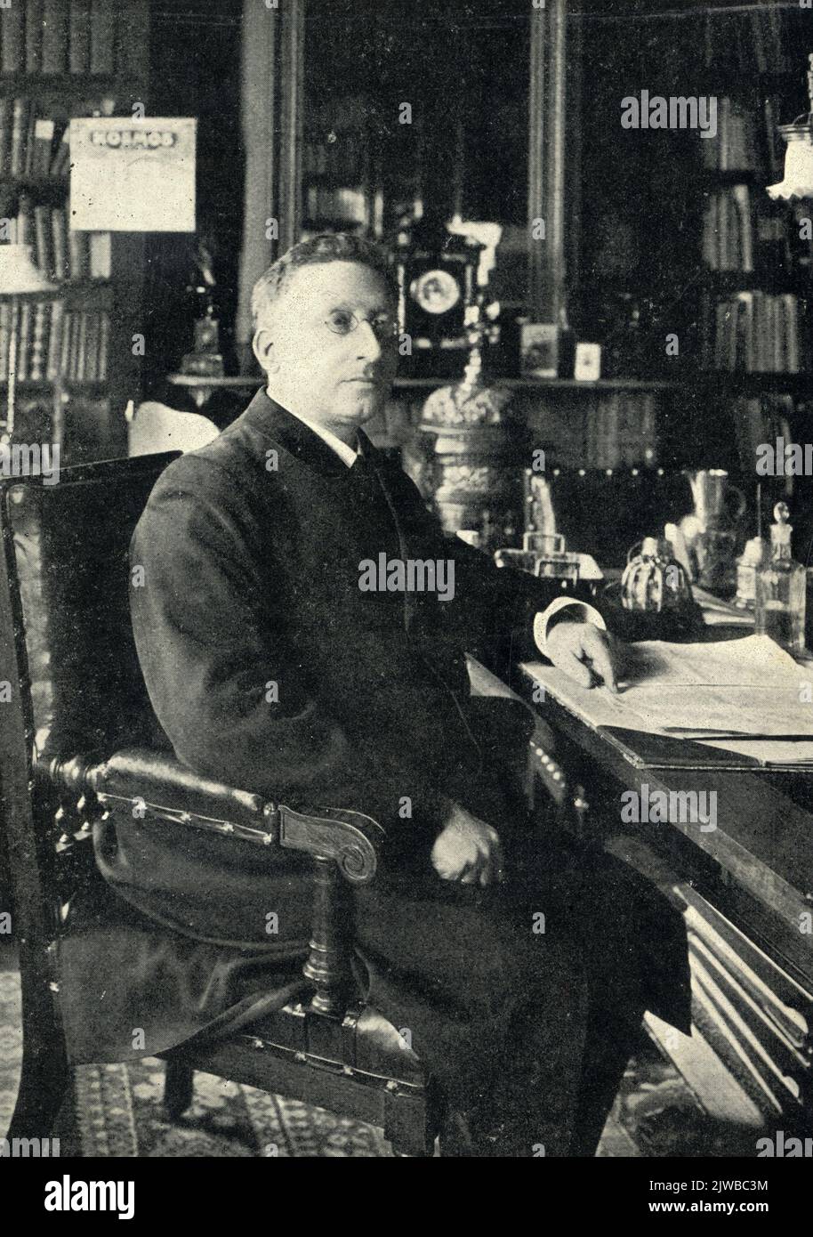 Portrait of J.H. Gunning, born 1858, reformed pastor in Utrecht (1894 ...
